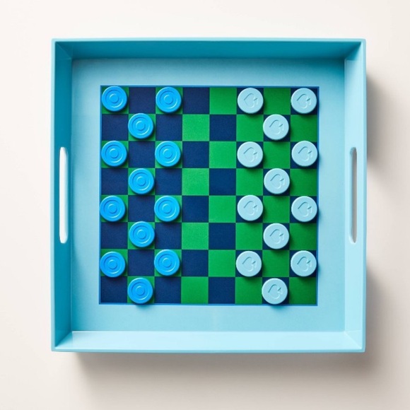 kate spade | Games | Kate Spade X Target Blue Green Melamine Checkers ...